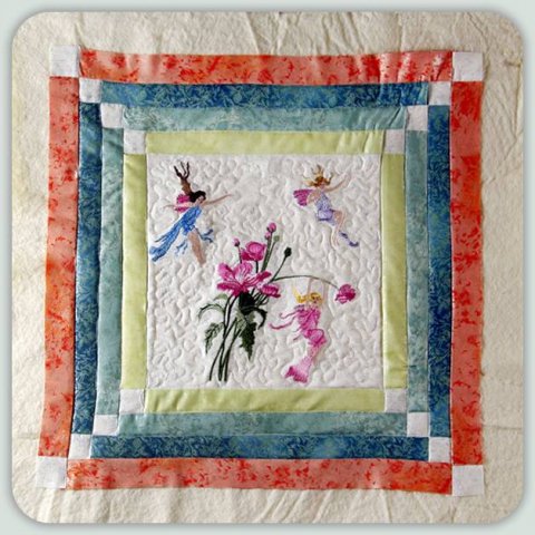 BFC0811 Block 9 of 12 Fairy Land Quilt - The Fairy and the Chick